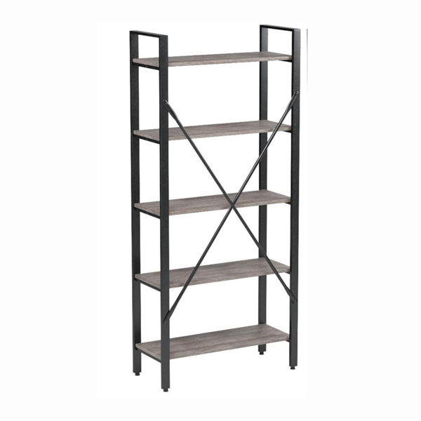 Ameriwood 5 Tier Industrial Bookshelf | Wayfair
